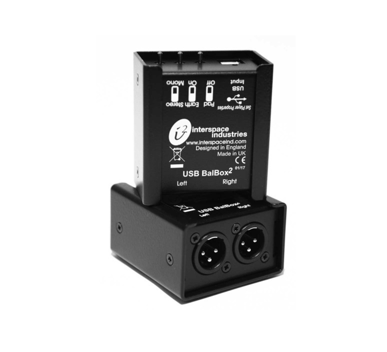 Interspace Industries PC Audio Balance Box - USB BalBox 2 - MLE Group Hire