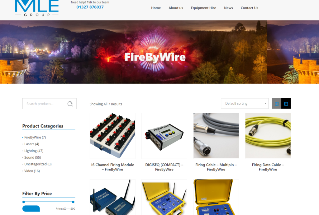 Home - MLE Group Hire - Audio Visual Lasers Fireworks Sound